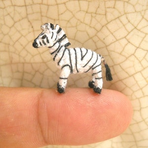 Miniature Zebra Horse - Micro Amigurumi Miniature Crochet Tiny Stuffed ...