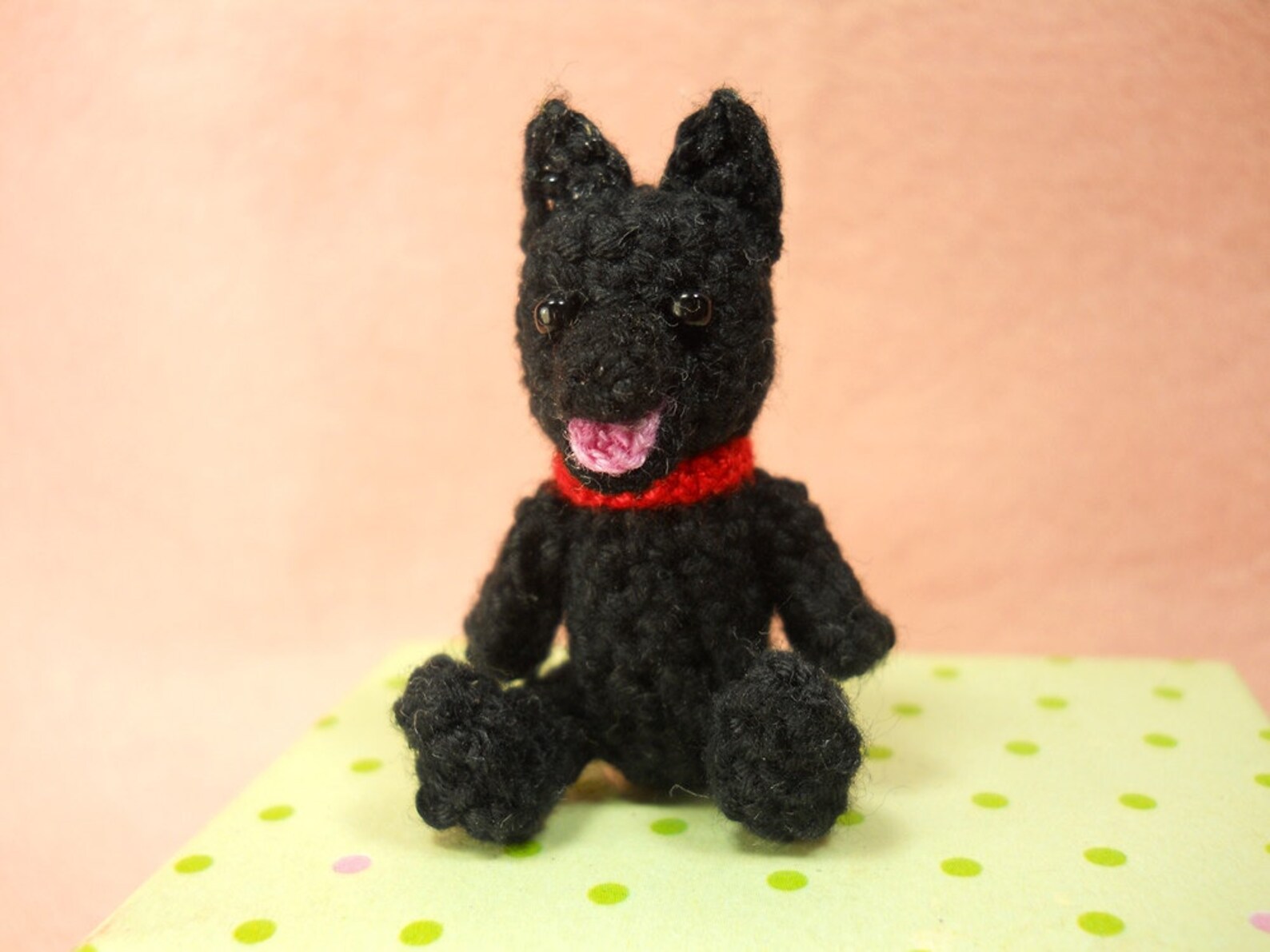 Mini Schipperke - Crochet Miniature Dog Stuffed Animals - Made to Order ...