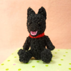 Mini Schipperke - Crochet Miniature Dog Stuffed Animals - Made to Order ...