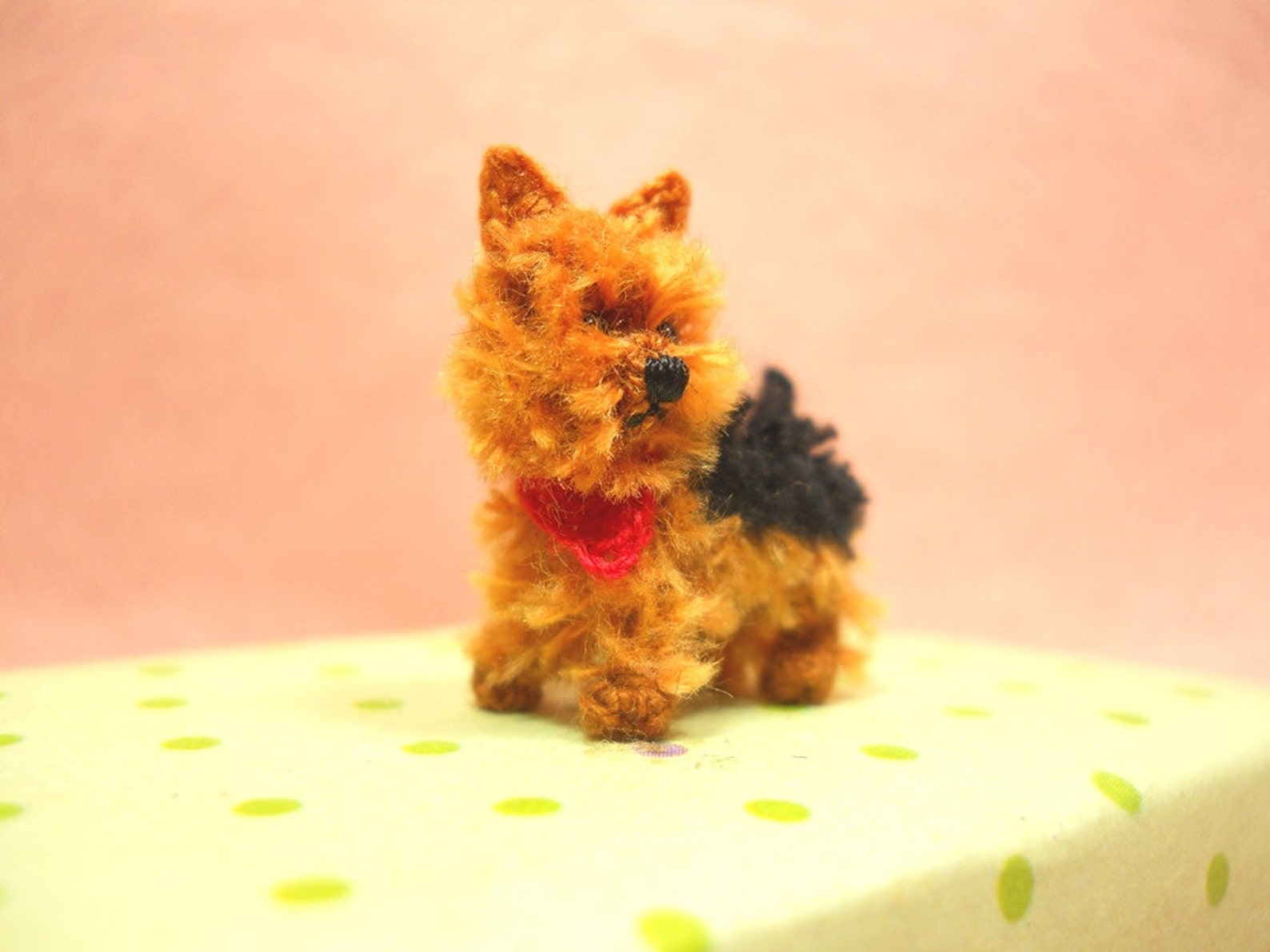 Silky Terrier Puppy - Tiny Crochet Miniature Dog Stuffed Animals - Made ...
