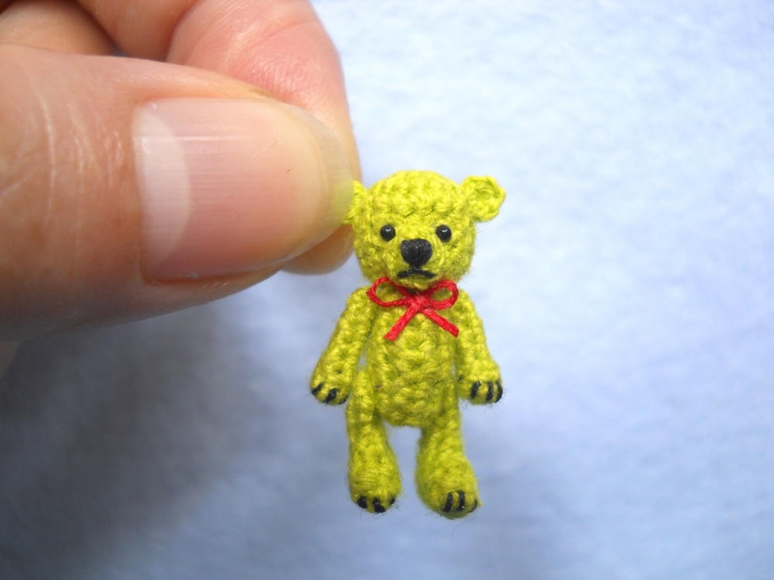Micro Bear 1 Inch Miniature Teddy Bear Amigurumi Crocheted | Etsy UK