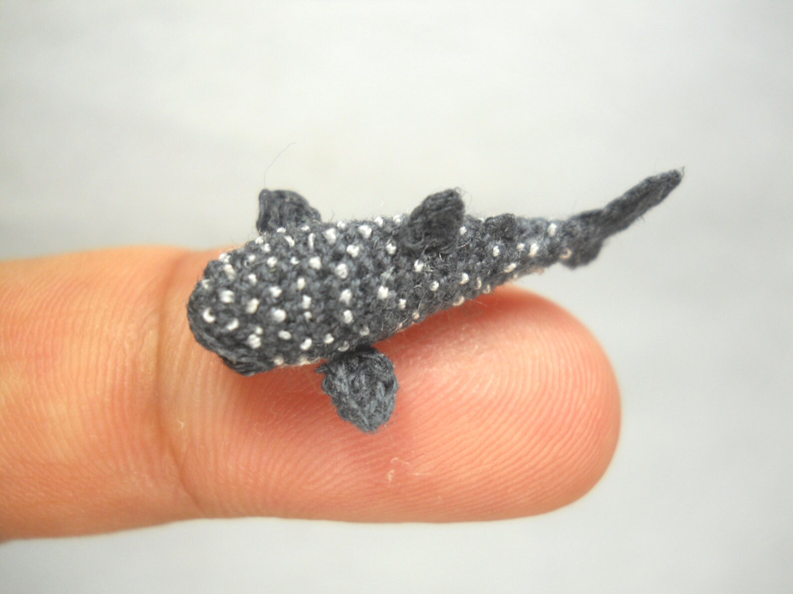 Miniature Whale Shark - Tiny Crochet Micro Whale Stuffed Animal - Made ...