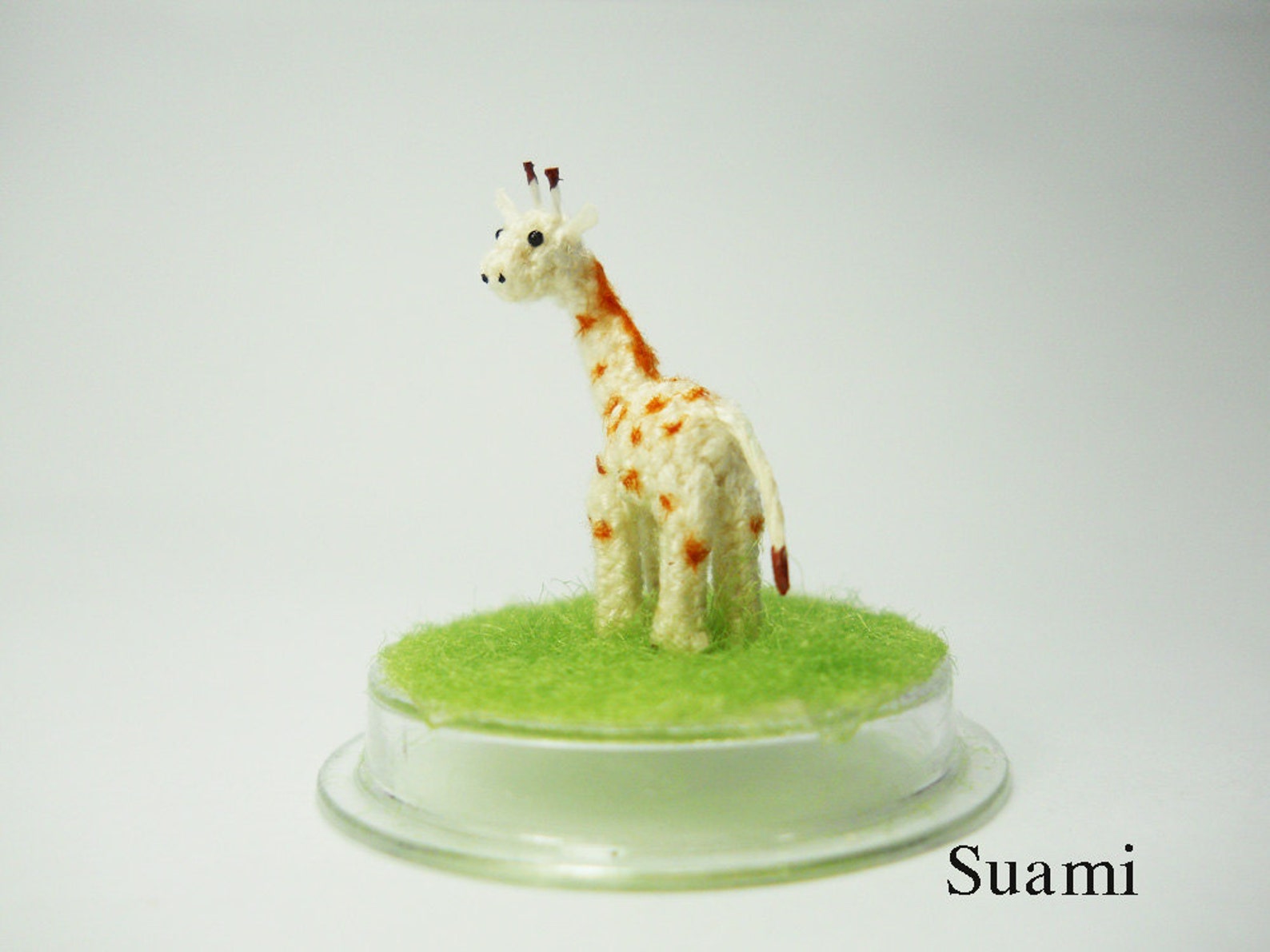 Miniature Giraffe in Tiny Dome - Micro Mini Amigurumi Crochet Animals ...