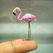 Mini Pink Flamingo - Micro Amigurumi Miniature Crochet Bird Stuffed ...