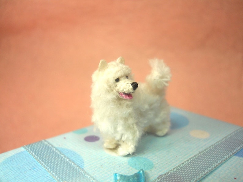 Miniature Samoyed Micro Crochet Mini Amigurumi Dog Stuff - Etsy UK