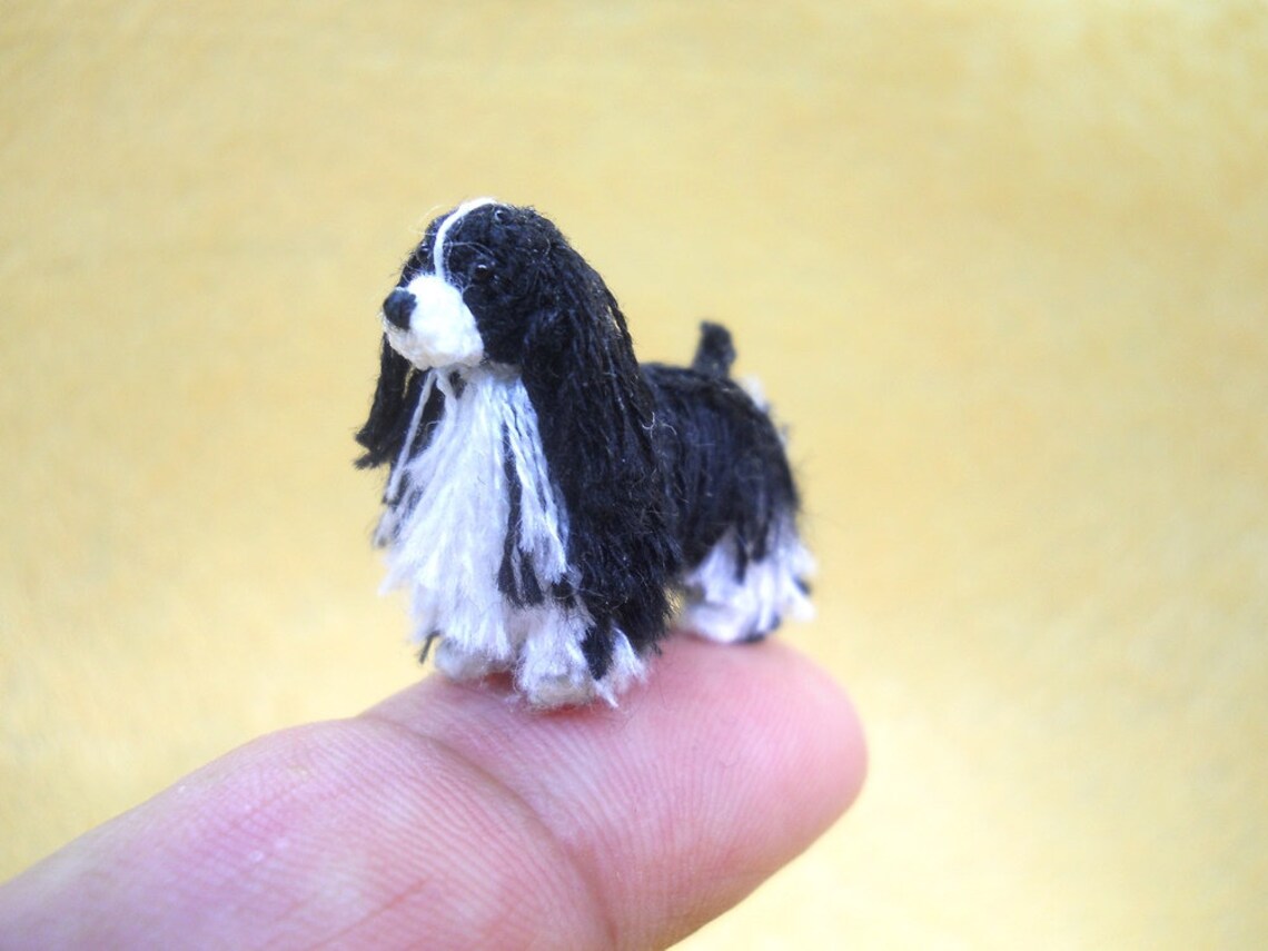 Miniature Crochet Springer Spaniel: Tiny Stuffed Dog Animal - Etsy