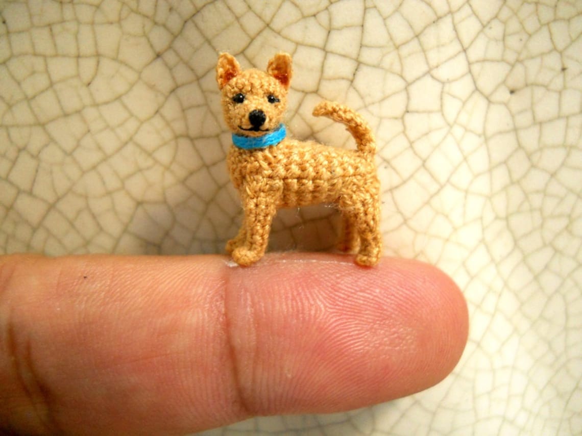 Miniature Dingo Puppy Tiny Crochet Dog Stuffed Animals - Etsy