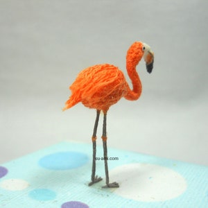 Miniature Flamingo - Micro Amigurumi Miniature Crochet Bird Stuffed ...