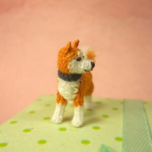 Miniature Akita - Tiny Crochet Mini Amigurumi Dog Stuff Animal - Made ...