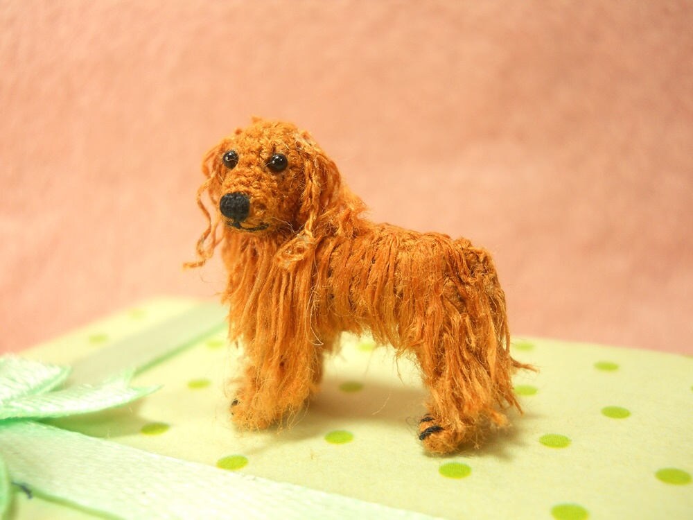 Cocker Spaniel Miniature Crochet Dog Stuffed Animals Made | Etsy