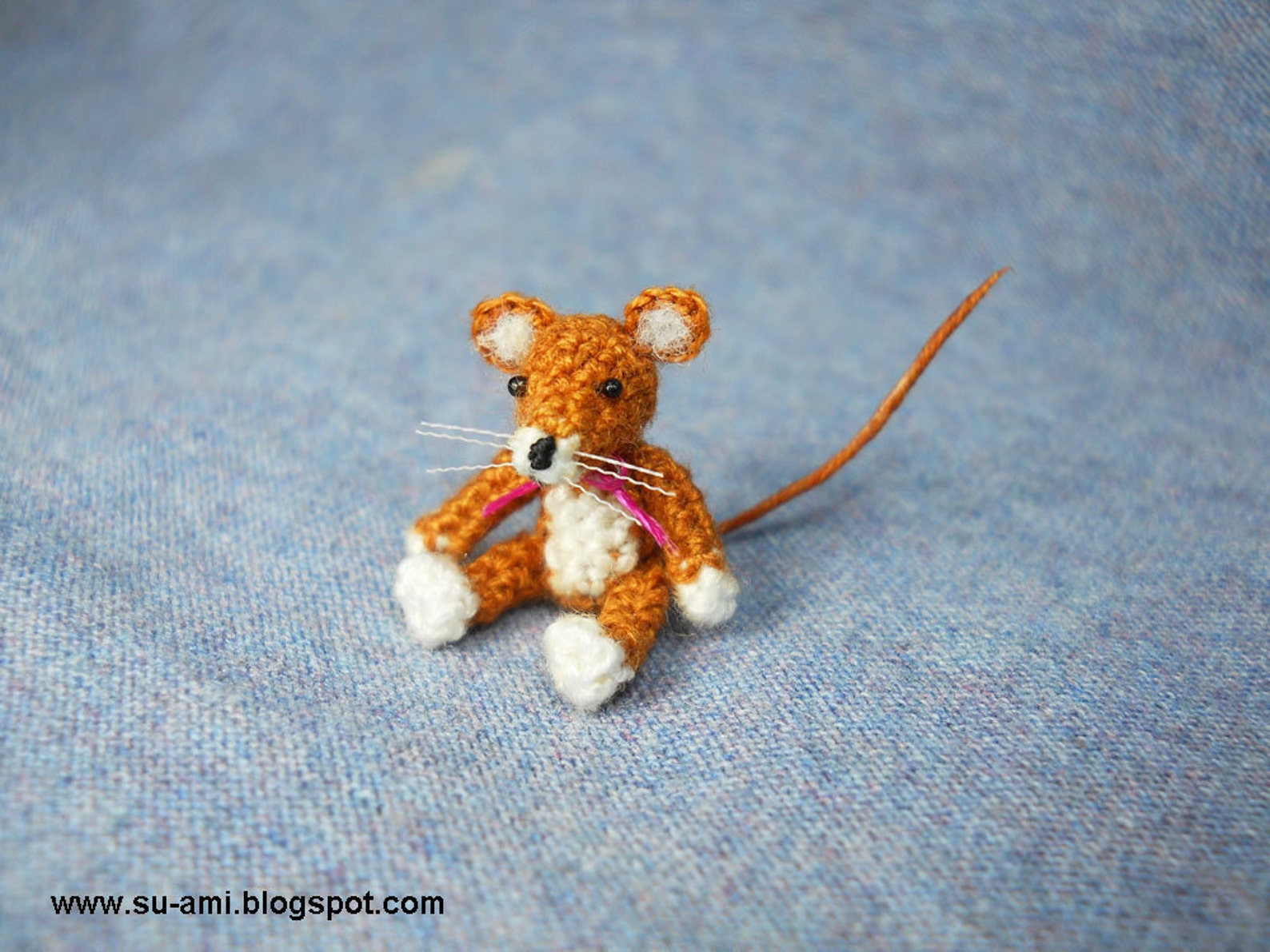 Lovely Brown Mouse Rat Micro Amigurumi Crochet Miniature - Etsy