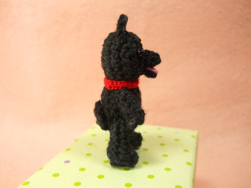 Mini Schipperke - Crochet Miniature Dog Stuffed Animals - Made to Order ...