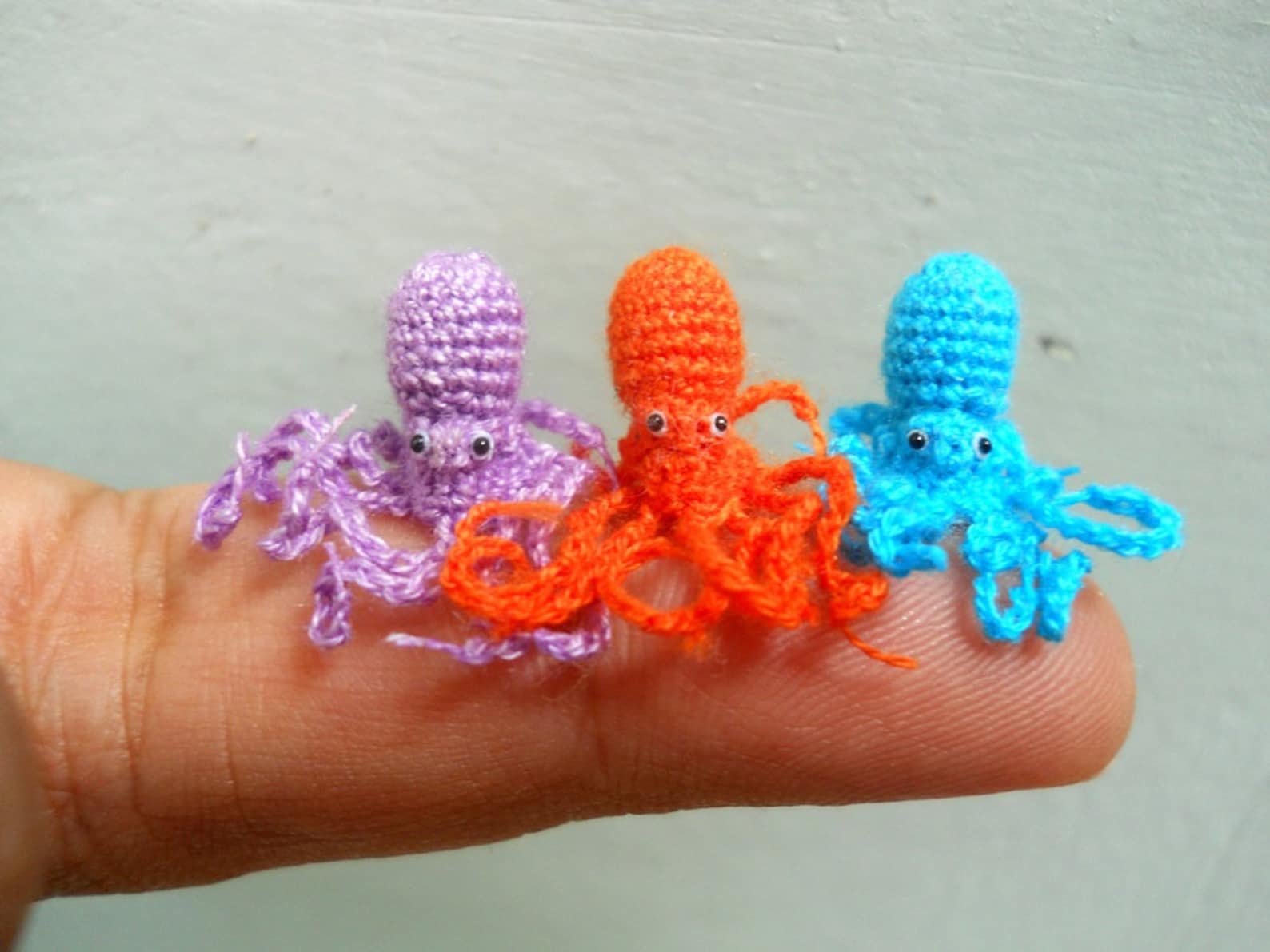 Miniature Octopus Tiny Crochet Micro Amigurumi Stuffed - Etsy