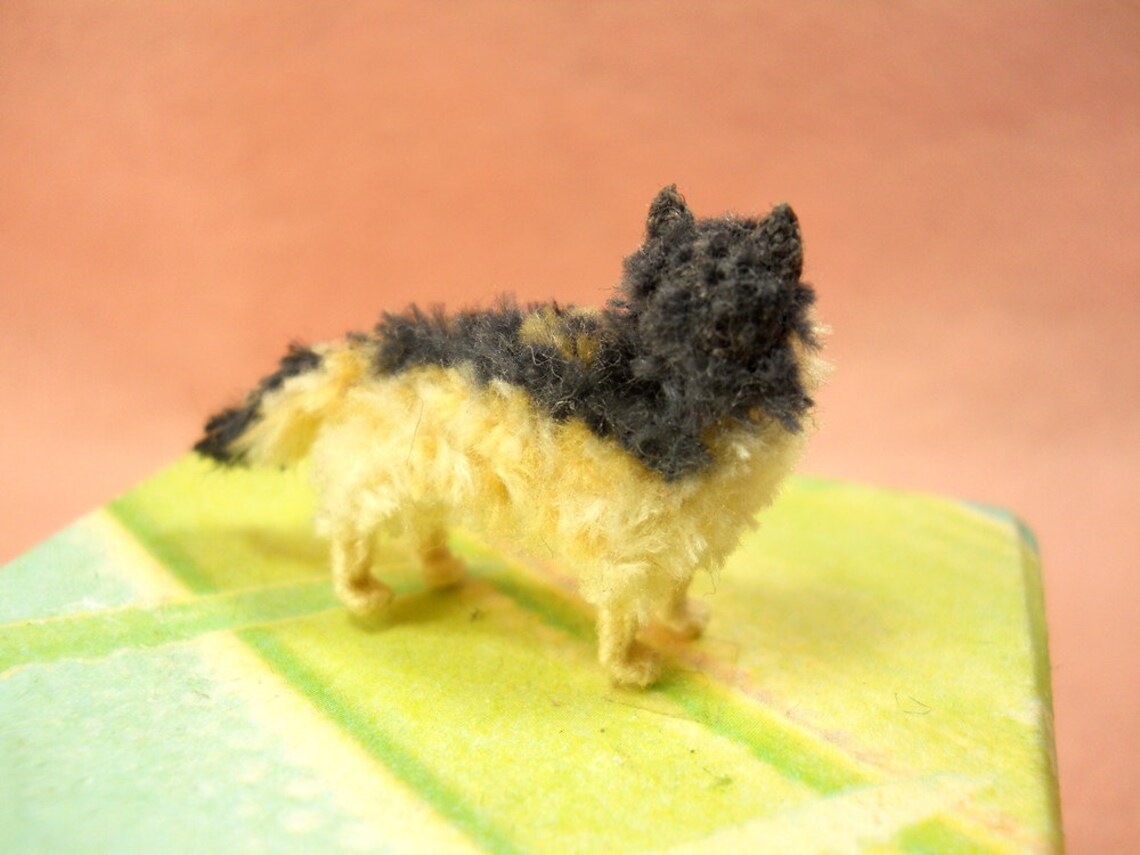 Miniature Crocheted Wolf - Tiny Amigurumi Dog Stuffed Animal - Made to ...