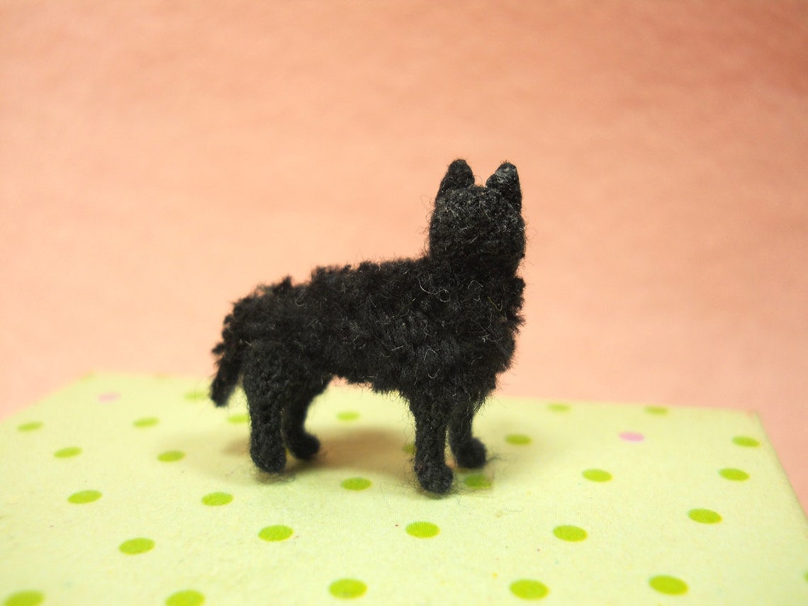 Miniature Schipperke - Tiny Crochet Mini Amigurumi Dog Stuff Animal ...