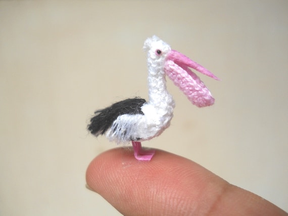 Australian Pelican Micro Mini Crocheted Bird Made To | Etsy