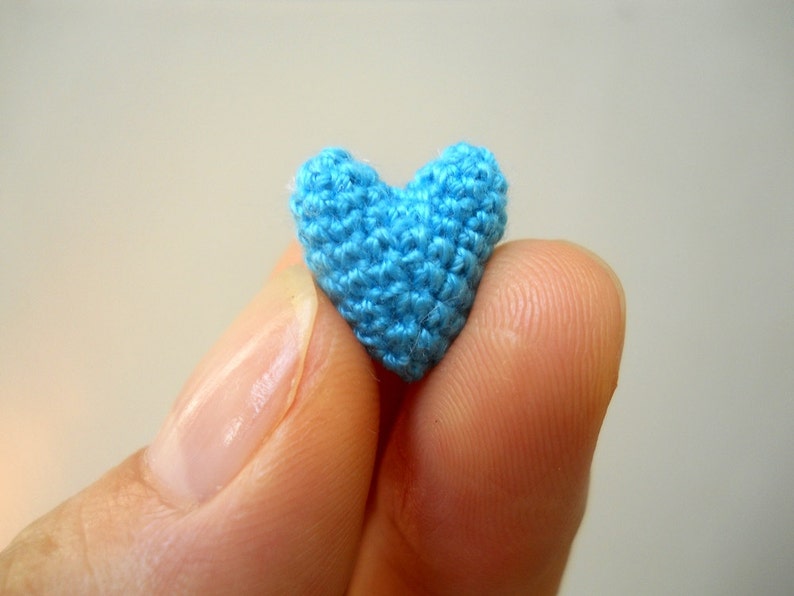 Micro Crocheted Heart Made to Order - Etsy