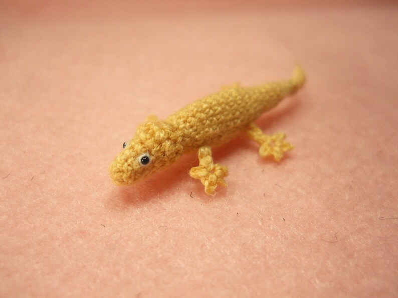 Miniature Lizard - Tiny Crochet Mini Gekko Amigurumi Tiny Animals ...