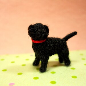 Miniature Black Labrador Retriever - Tiny Crochet Dog Stuffed Animals ...