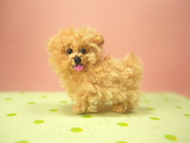 Mini Fawn Maltese Amigurumi Tiny Crochet Miniature Dog - Etsy