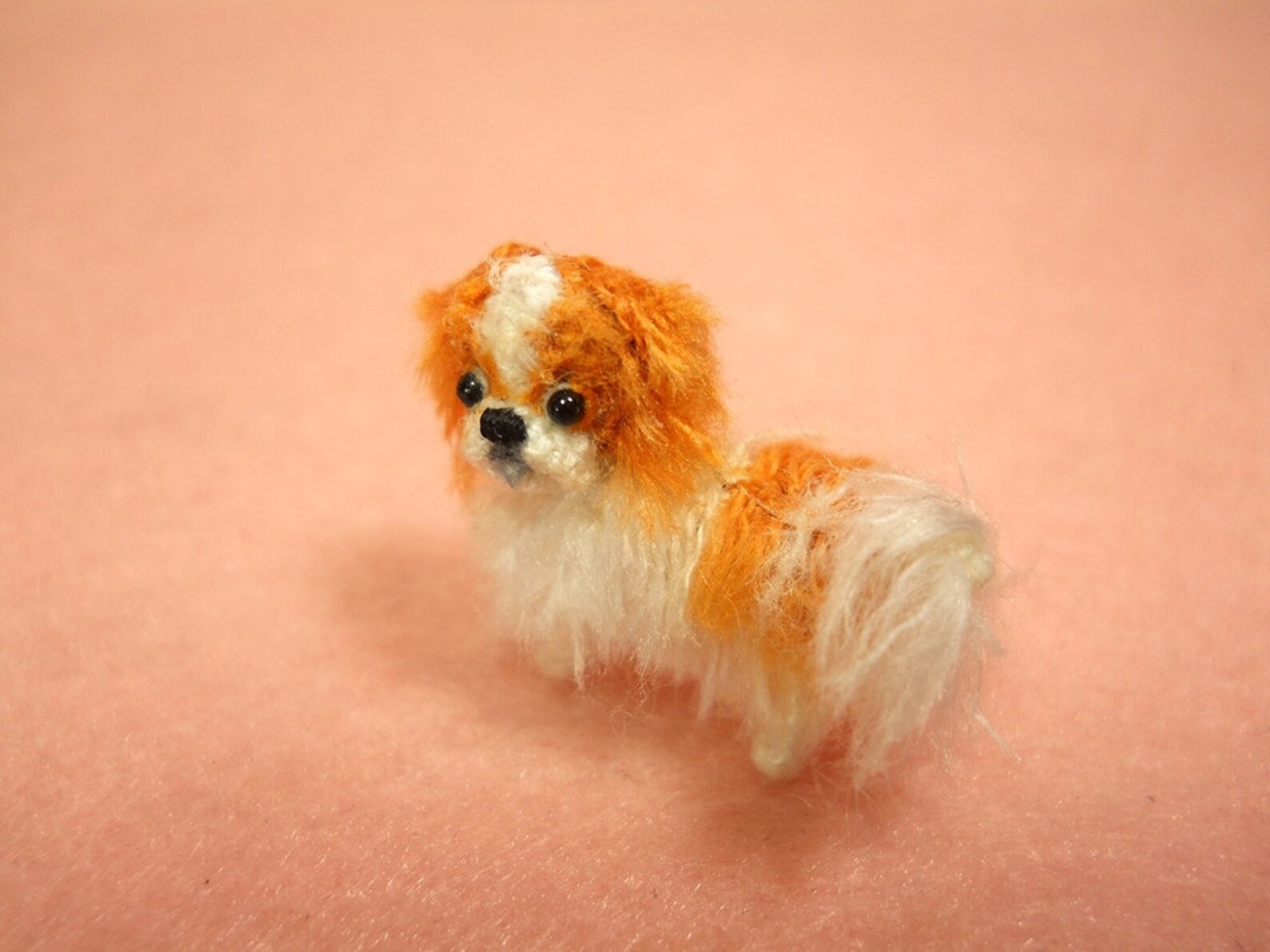 Miniature Japanese Chin Tiny Crochet Tiny Dog Stuffed - Etsy