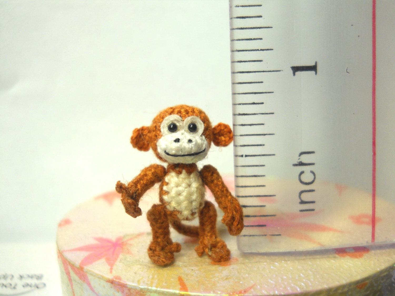 Micro Miniature Monkey - Thread Art Crochet Tiny Stuffed Animals - Made ...