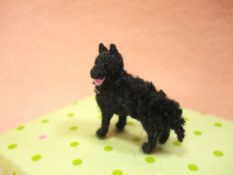 Miniature Schipperke - Tiny Crochet Mini Amigurumi Dog Stuff Animal ...