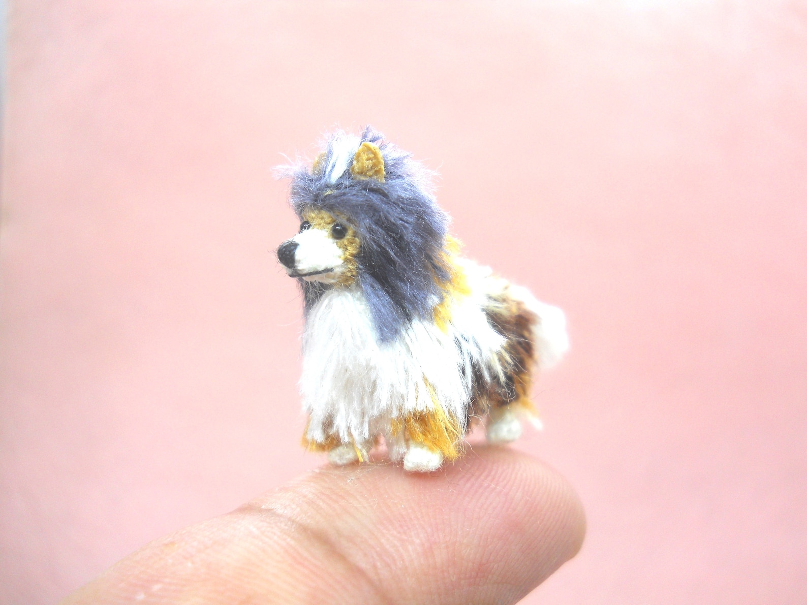 Miniature Crochet Sheltie Shetland Sheepdog Miniature Dog | Etsy