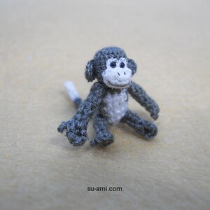Micro Mini Monkey - Tiny Crocheted Monkeys - Made to Order - Etsy UK
