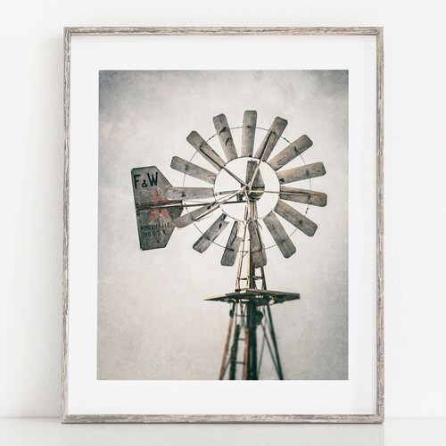 Rustic Windmill Farmhouse Fine Art Photography Print Country - Etsy