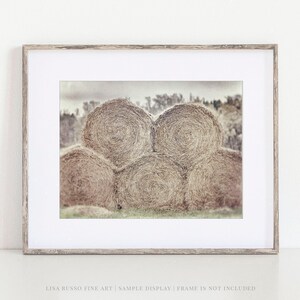 Farmhouse Hay Bale Print: Rustic Country Photography - Etsy