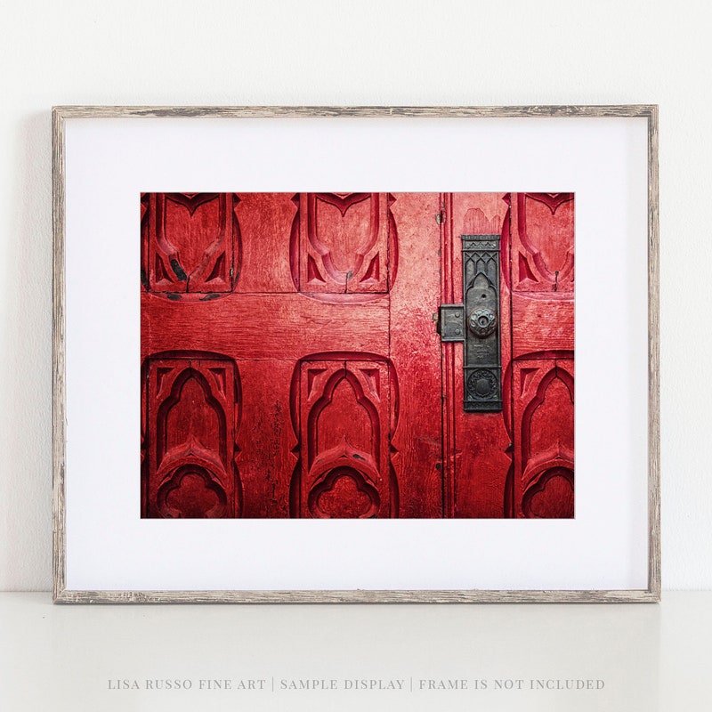 Red Door Print - Etsy