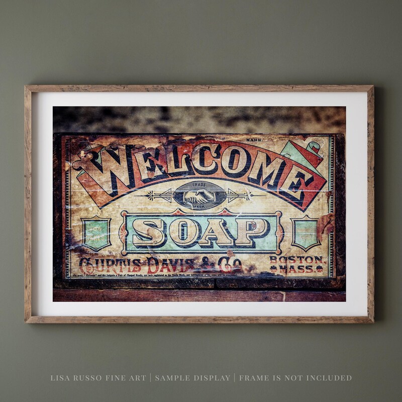 Vintage Soap Sign - Etsy