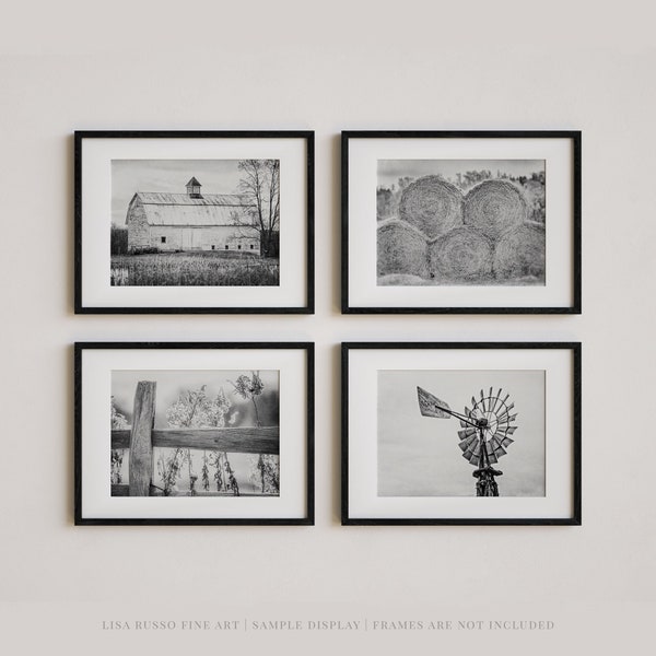 Black & White Framed Farmhouse Prints - Etsy
