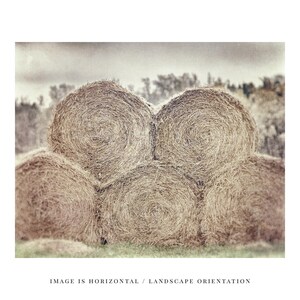 Farmhouse Hay Bale Print: Rustic Country Photography - Etsy