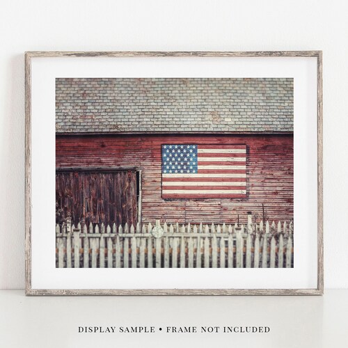 Rustic American Flag Wall Decor-15 X - Etsy
