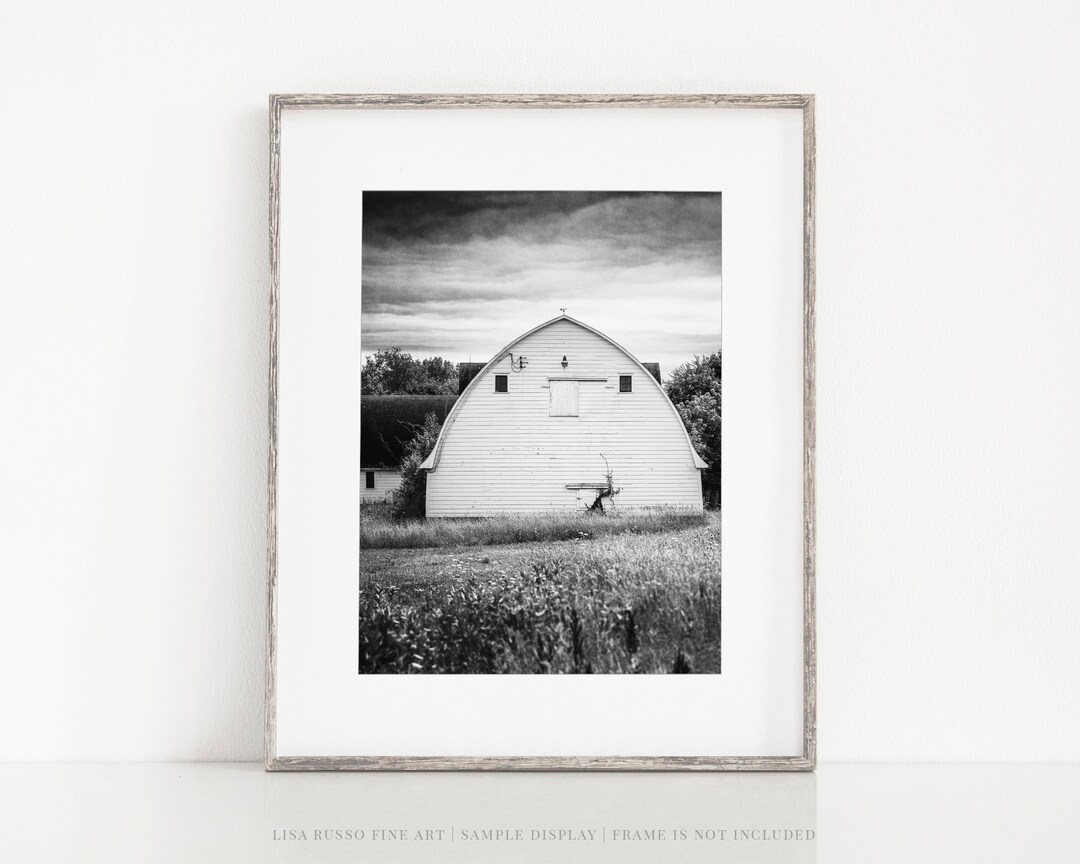 Black and White Farmhouse Wall Art - Barn Photography Print - Modern ...