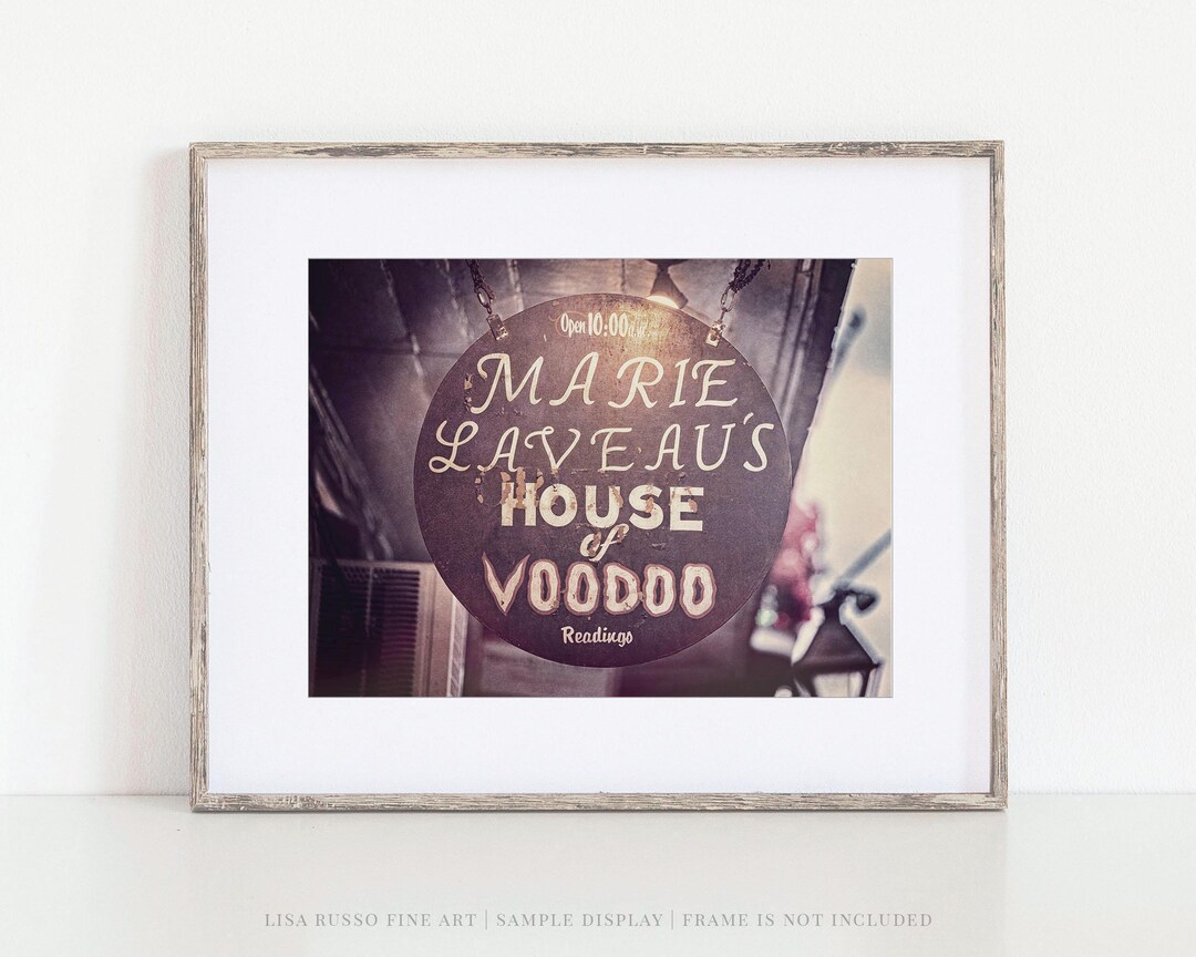 New Orleans Marie Laveau Voodoo House Art Print | NOLA Wall Decor for ...