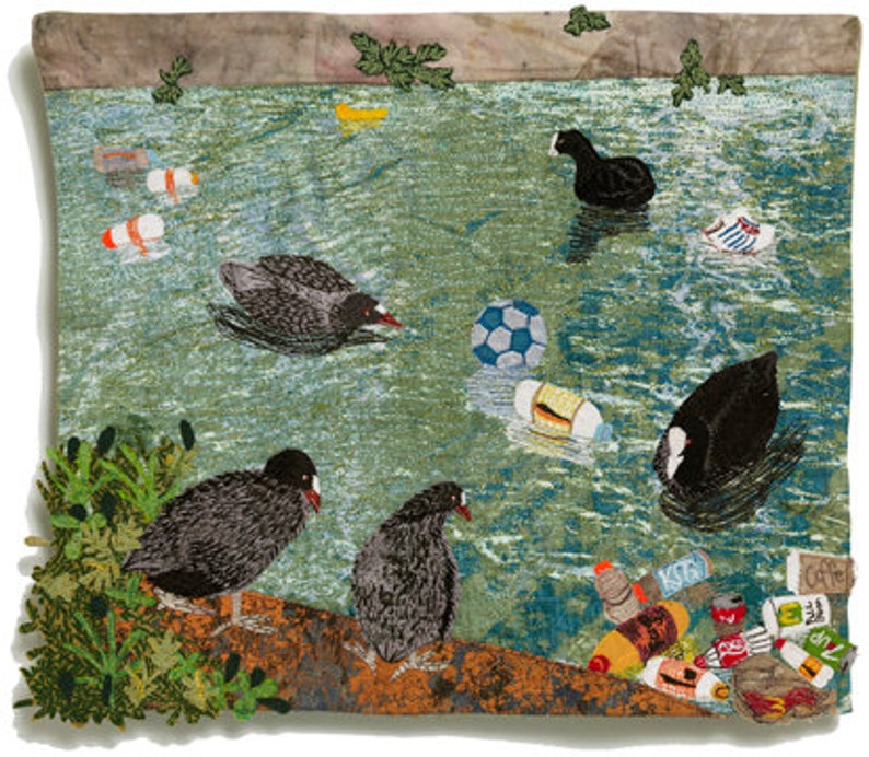 Coot Family of Hackney Wick 12 X 10 Inches Print on Paper | Etsy