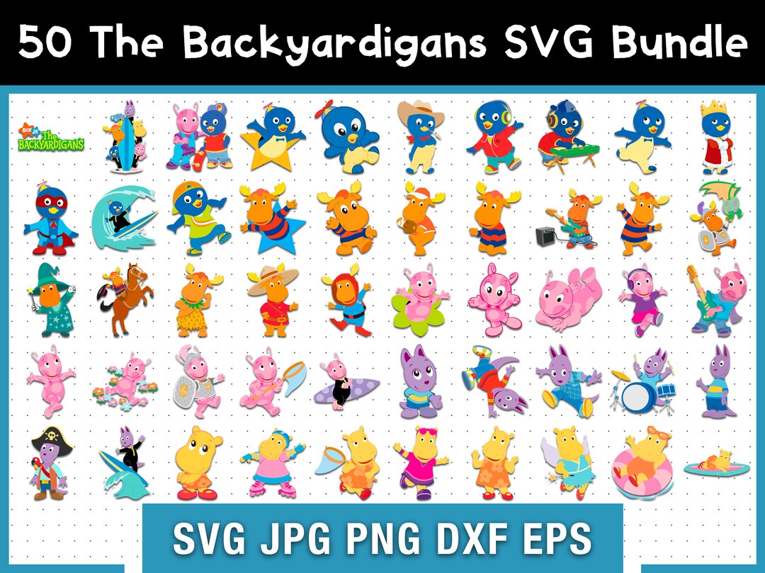 50 the Backyardigans SVG Bundle, the Backyardigans SVG Template ...
