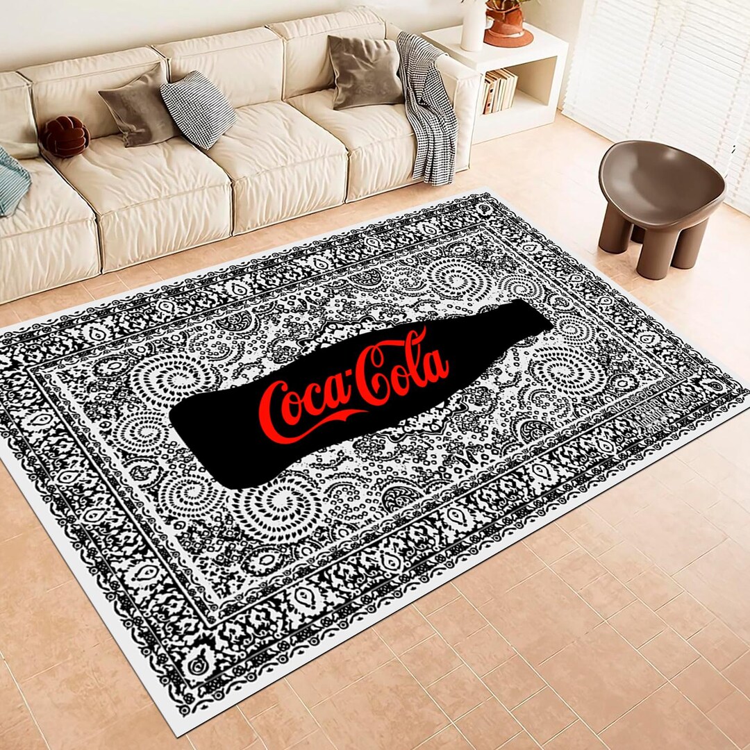 Coca-cola Patterned Rug: Retro Kitchen Runner, Non-slip Coca-cola Keep ...