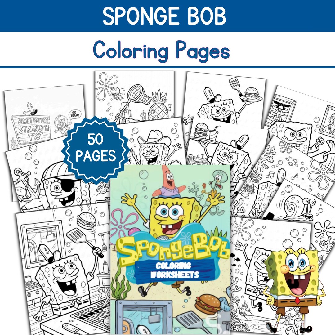 Spongebob Coloring Worksheets for Kids | Printable Cartoon Coloring ...