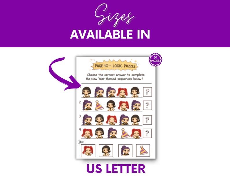 K-pop Demon Hunters Themed New Year Activities Workbook for Kids ...