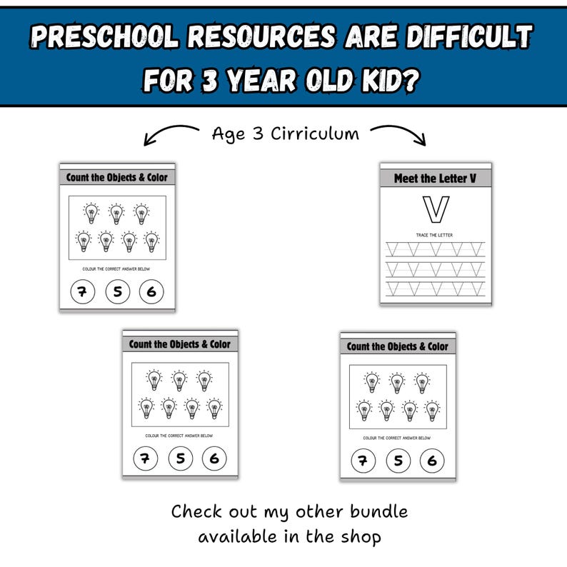 Preschool Curriculum Bundle, Age 3-5, Seasonal Activity Worksheets ...