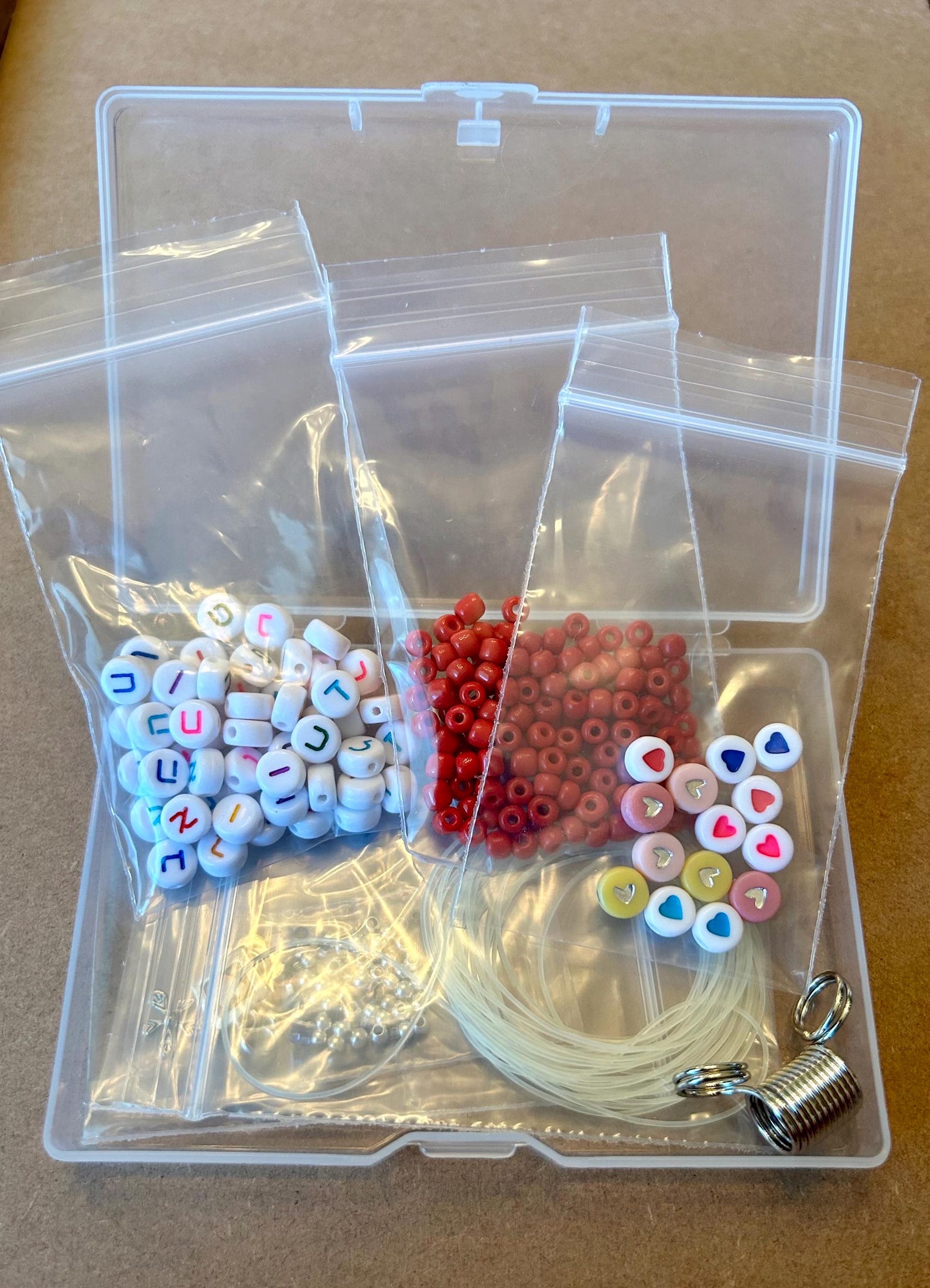 Hebrew Letters (multicolor) DIY Stretchy and String Bracelet Making Kit ...