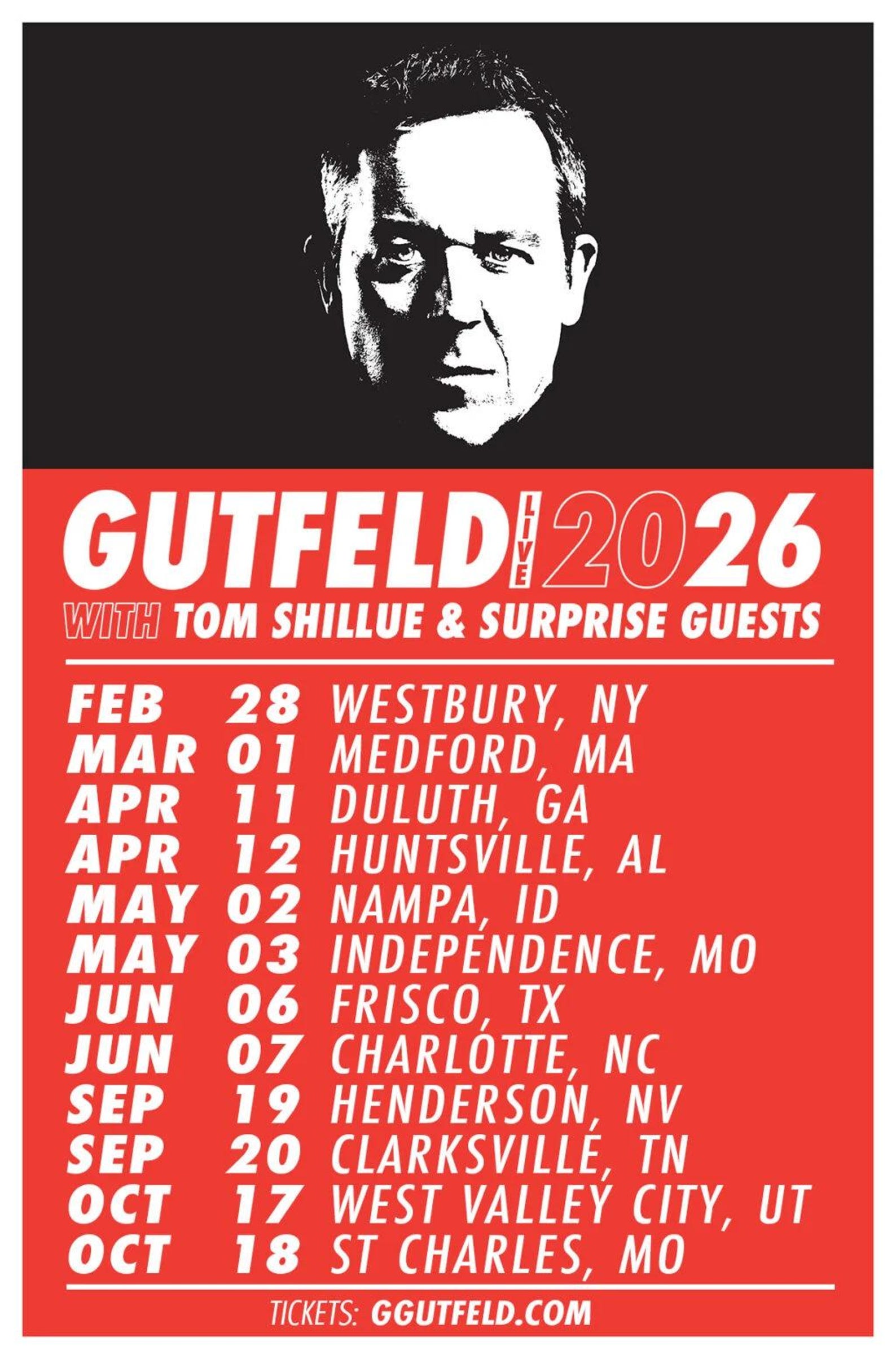 Greg Gutfeld Tour 2026 Poster - Etsy Canada