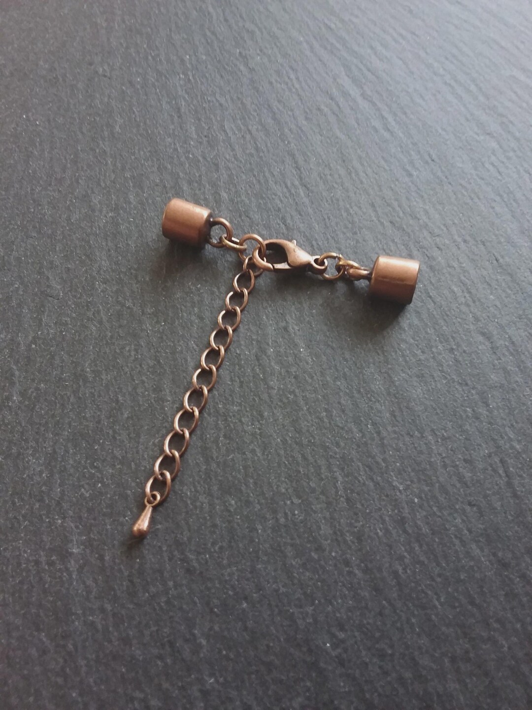 Antique Copper Alloy End Cap Sets for 5.5mm Cord (6mm End Caps) - Etsy