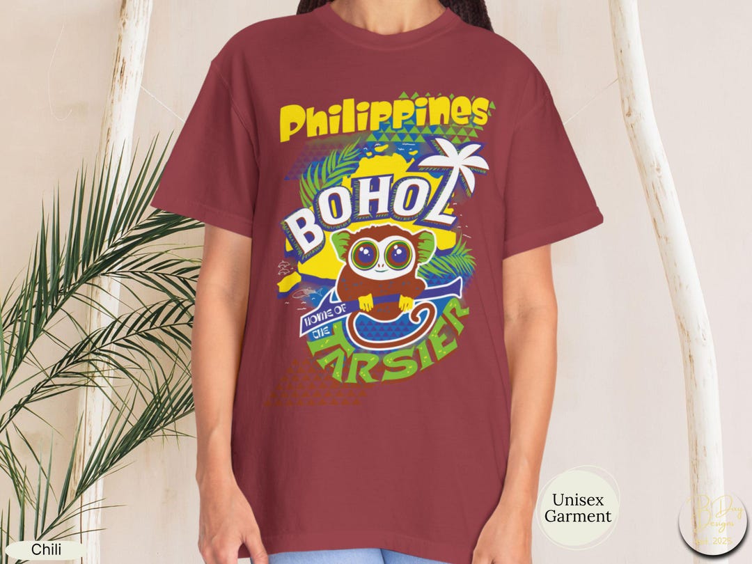 Bohol Tarsier Philippines T-shirt | Vintage Island Souvenir Tee - Etsy
