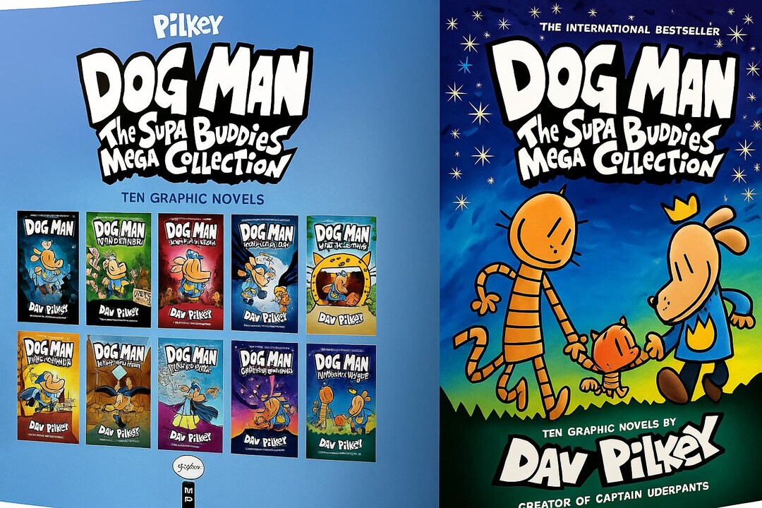 Dog Man (the Supa Epic Collection) (1 to 10) Set by Pilkey (english ...