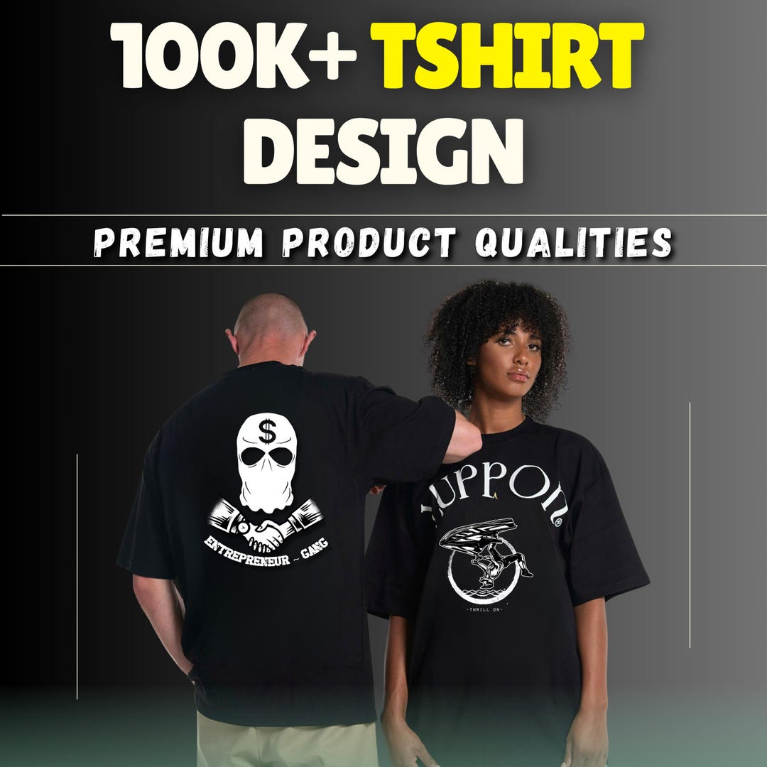100K+ Retro T-shirt Designs Bundle | Printable PNG SVG Digital Tshirt ...